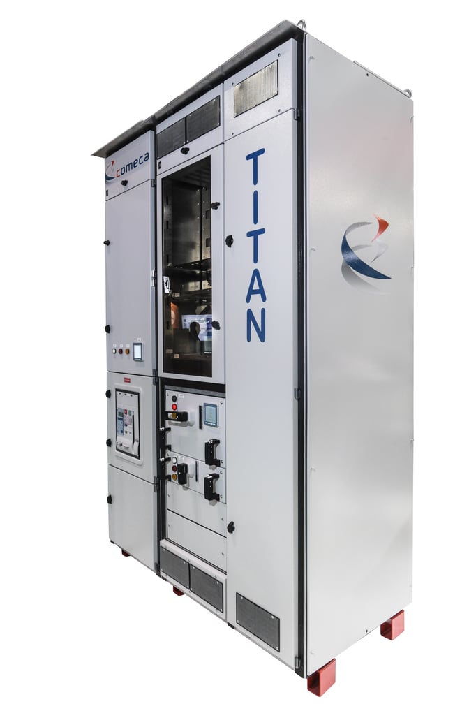 Comeca présente son tableau BT TITAN au salon Data Centre World 2022